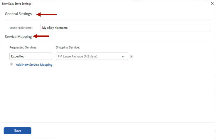 Edit Store Settings – Stamps