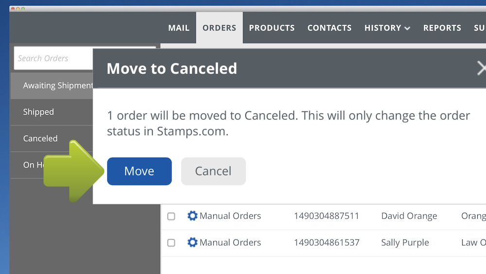 Create Manual Orders – Stamps
