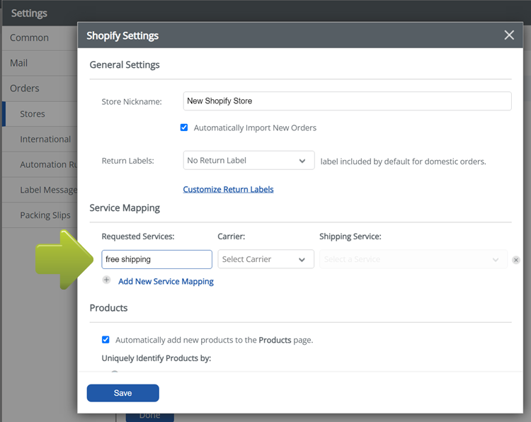 Using Service Mapping – Stamps
