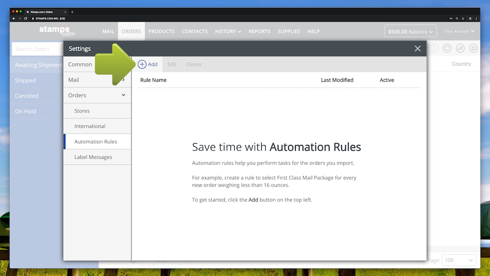 Using Automation Rules – Stamps
