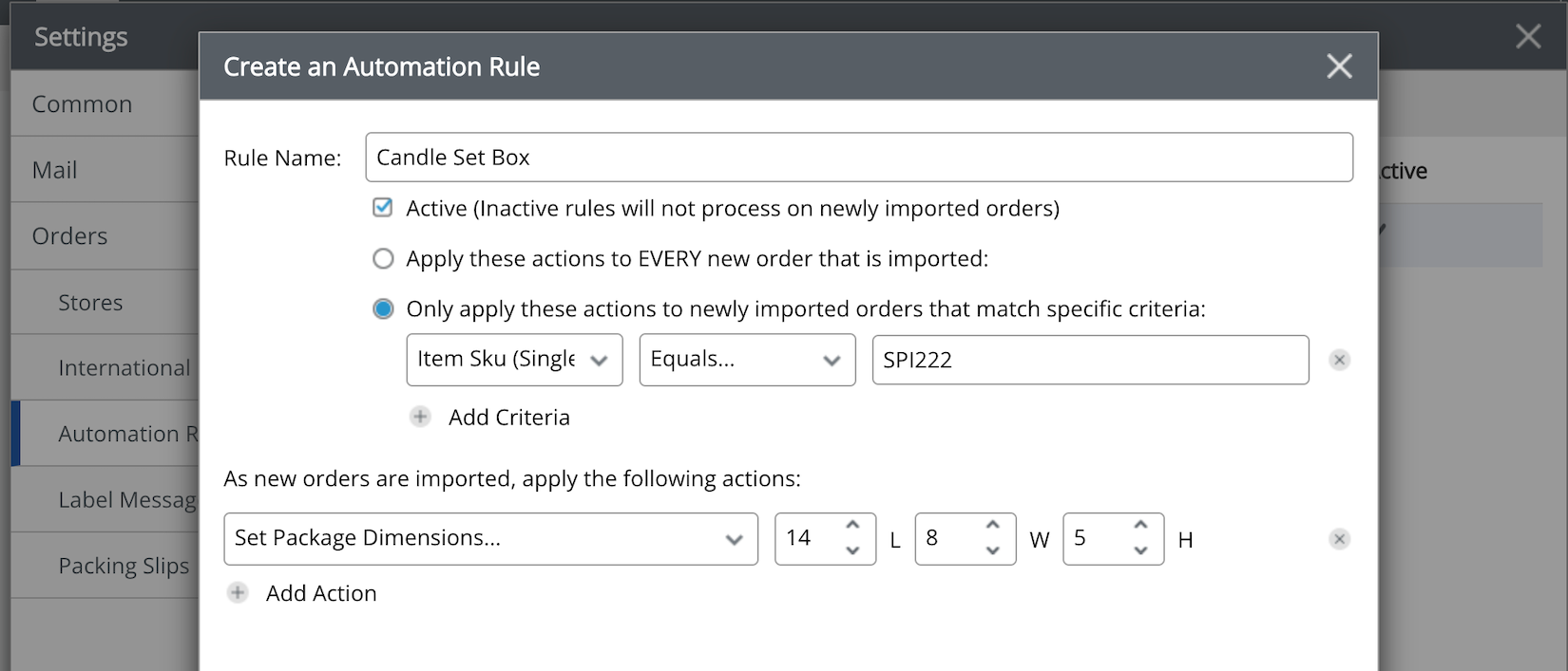 Automation Rules Examples – Stamps