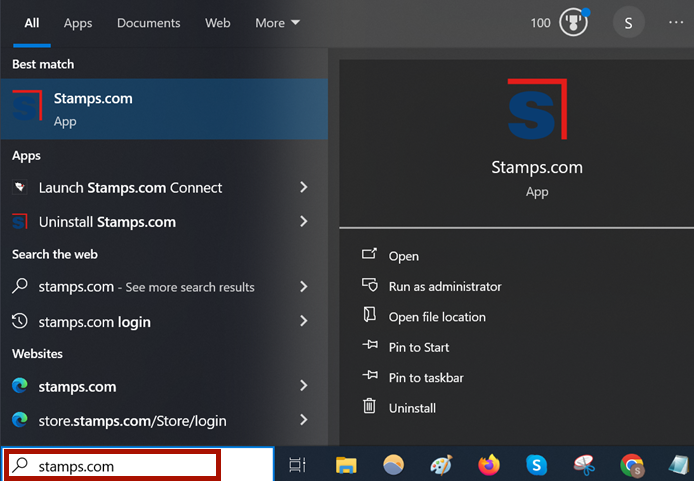 Installing Stamps.com PC Software – Stamps