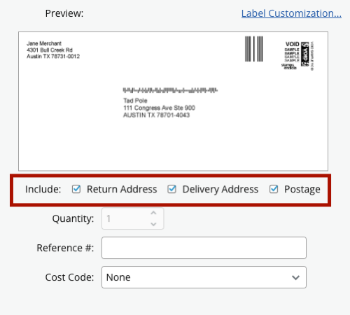 Print Sample Envelope – Stamps