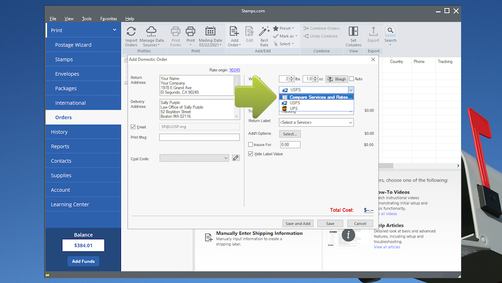 Compare Rates with Rate Advisor – Stamps