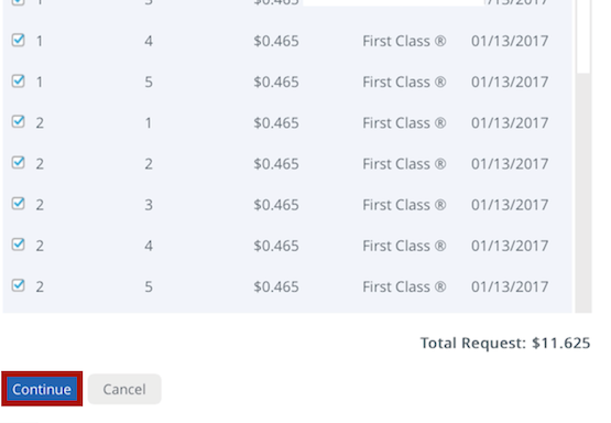 Request an Envelope Refund – Stamps