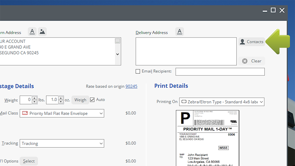Create & Print Shipping Labels – Stamps