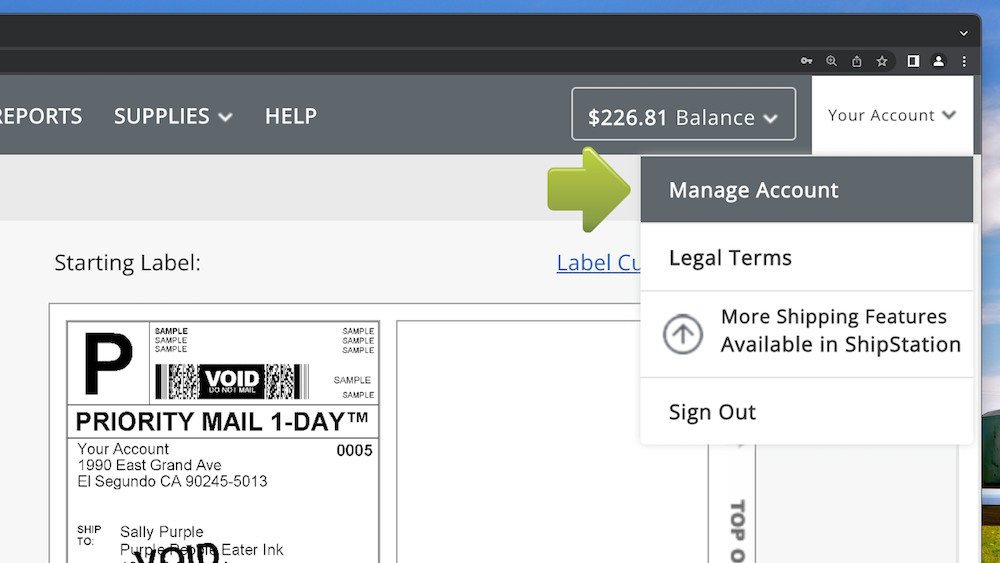 Close Your Account – Stamps