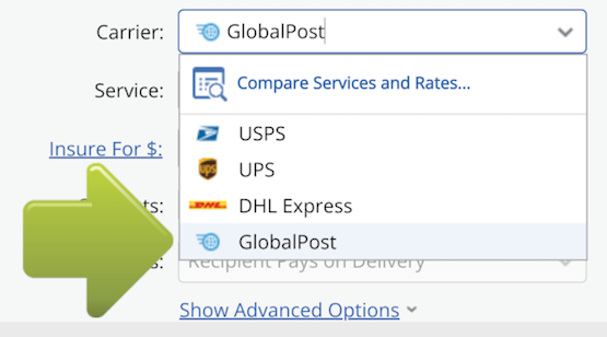 GlobalPost from Stamps.com – Stamps