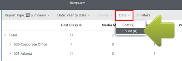Prepare a Piece Count Report – Stamps