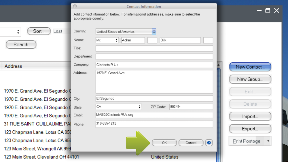 Manage Your Contacts List – Stamps