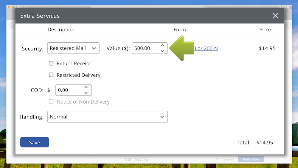 Send Certified or Registered Mail – Stamps