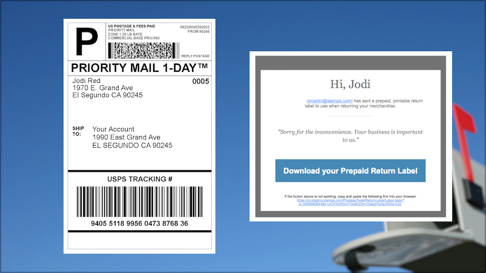 Create Return Labels – Stamps