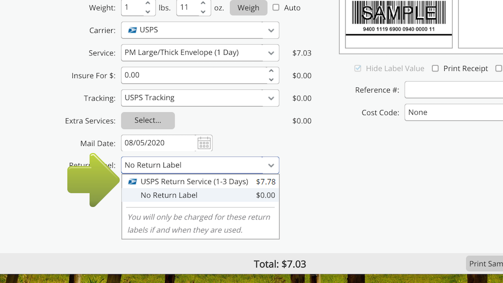 Create Return Labels – Stamps