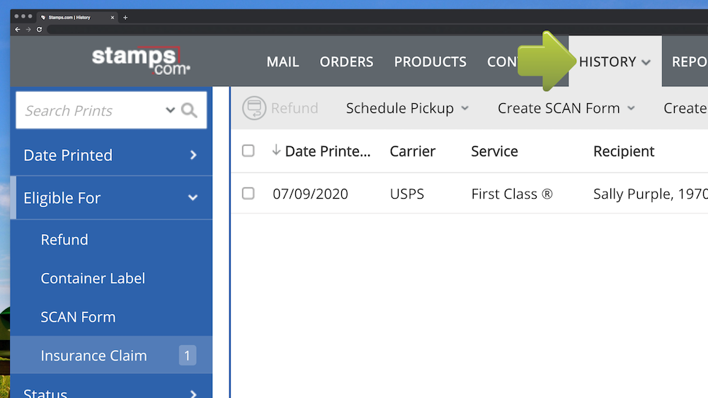 Insure Packages in Stamps.com – Stamps