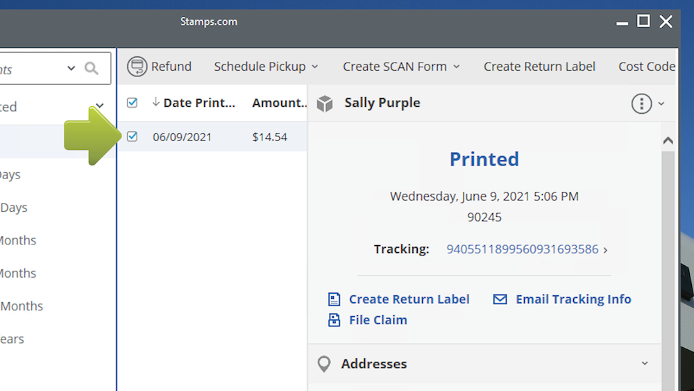 File a ParcelGuard™ Claim – Stamps