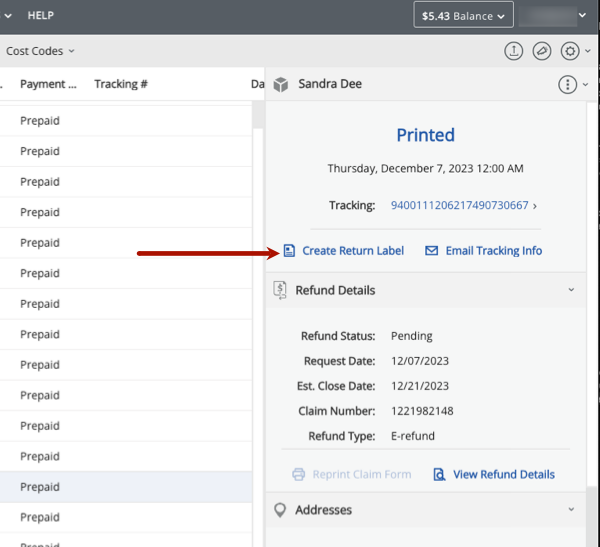 Create an Ecommerce Return Label – Stamps