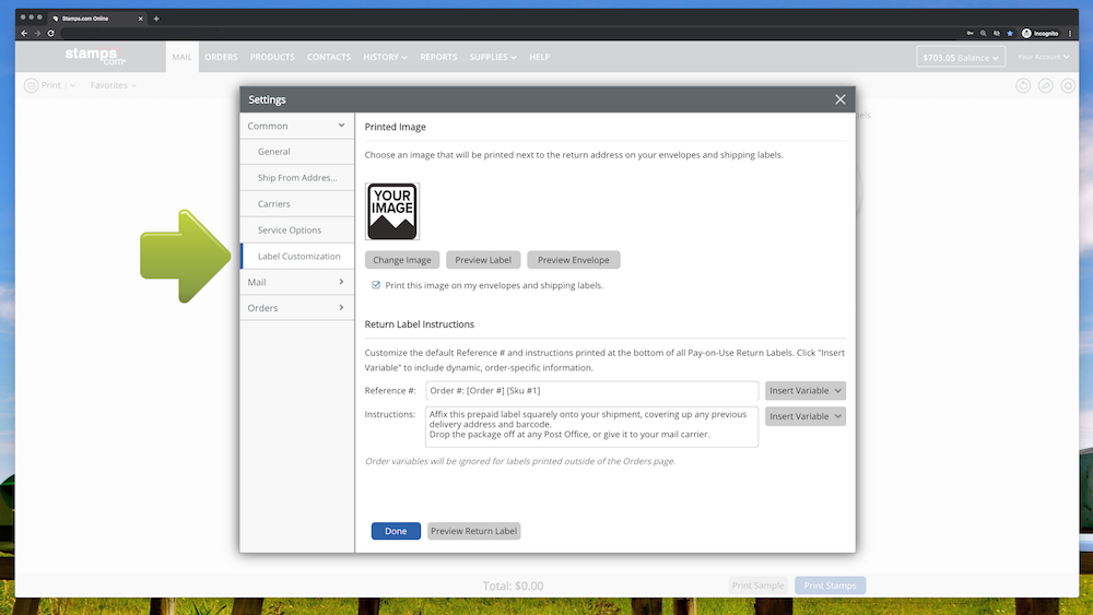 Create an Ecommerce Return Label – Stamps