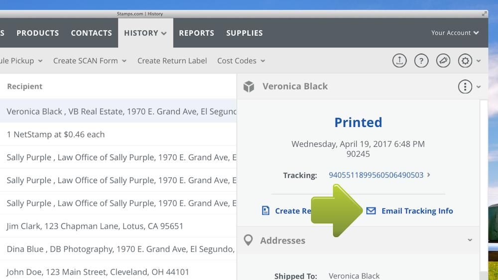 Send Shipment Notifications Emails – Stamps