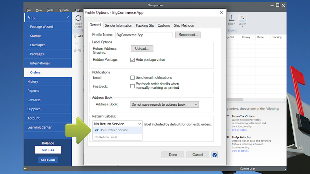 Create an Ecommerce Return Label – Stamps