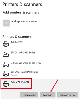 Set Thermal Printer Preferences – Stamps