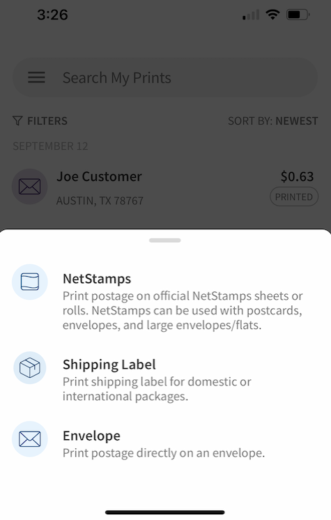 Create & Print Envelopes with Stamps.com Mobile – Stamps