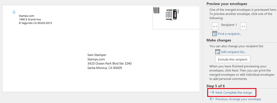 Print Postage from Microsoft Word or Outlook – Stamps