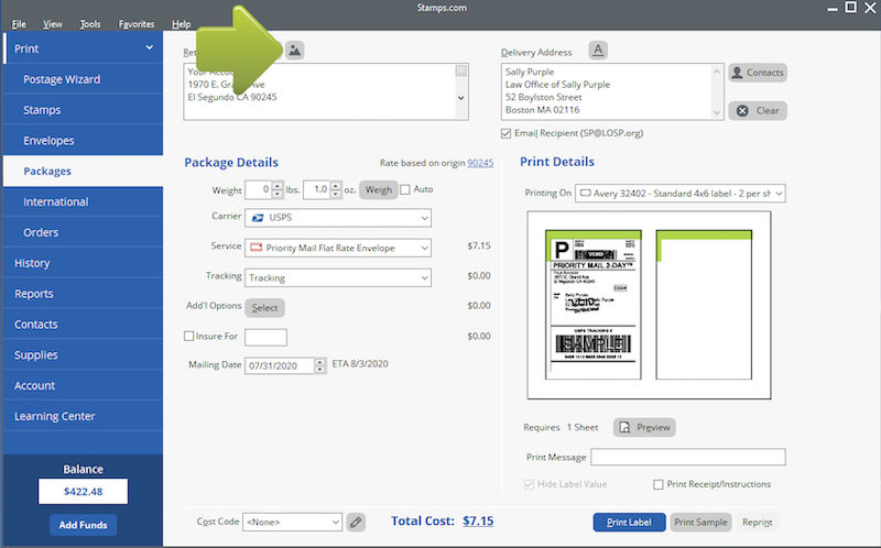 Common Settings – Stamps