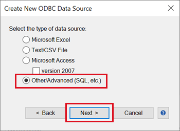 ODBC: Add a New ODBC Source in Windows – Stamps