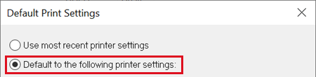 Set Default Printers for Orders in the PC Software – Stamps