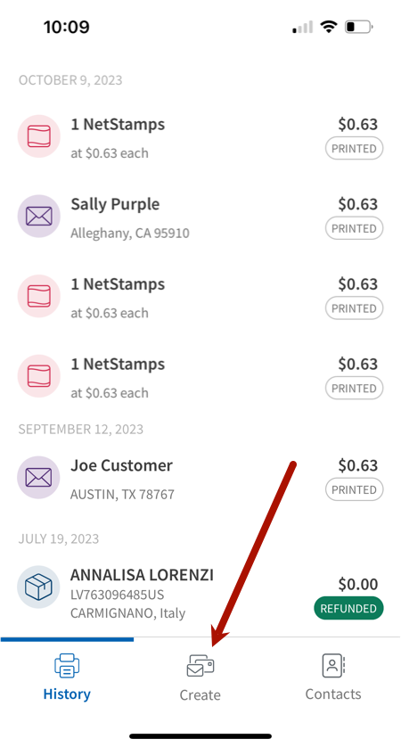 Create Shipping Labels in Stamps.com Mobile – Stamps