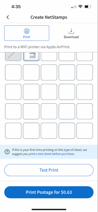 Create & Print NetStamps with Stamps.com Mobile – Stamps