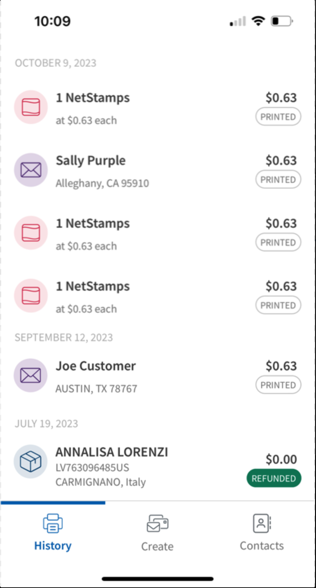 Stamps.com Mobile App – Stamps