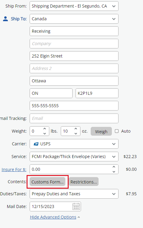 Tax Identifier Numbers – Stamps