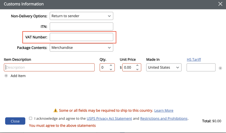 Tax Identifier Numbers – Stamps