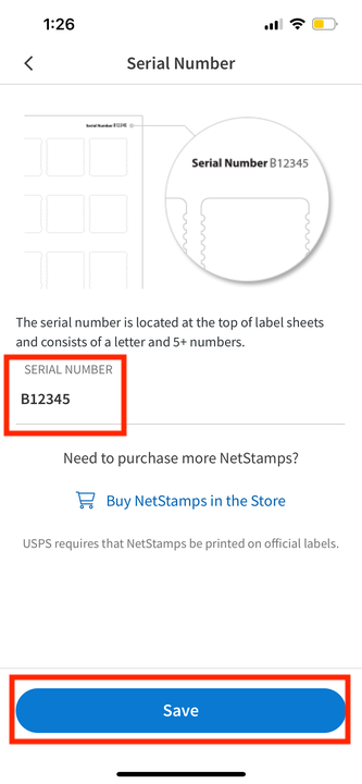 Reprint NetStamps in Stamps.com Mobile – Stamps