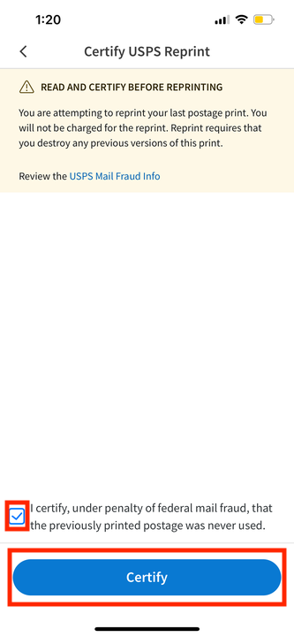 Reprint Shipping Labels in Stamps.com Mobile – Stamps