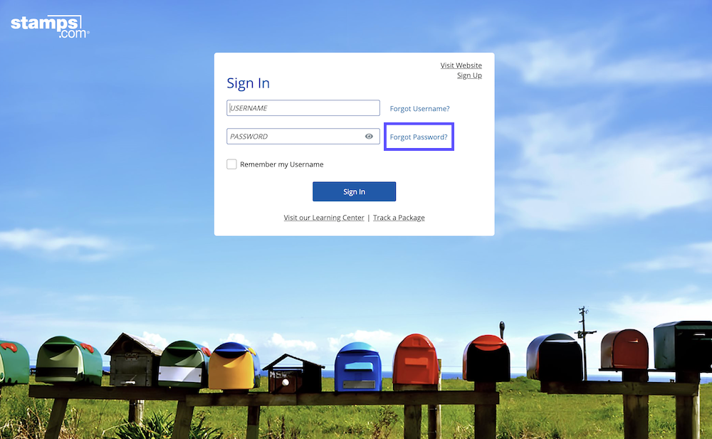 Change or Reset Your Account Passwords – Stamps