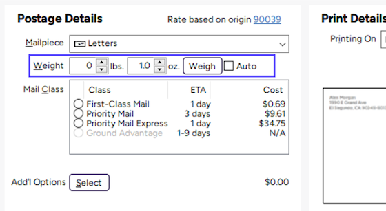 Send Certified or Registered Mail – Stamps