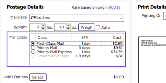 Send Certified or Registered Mail – Stamps