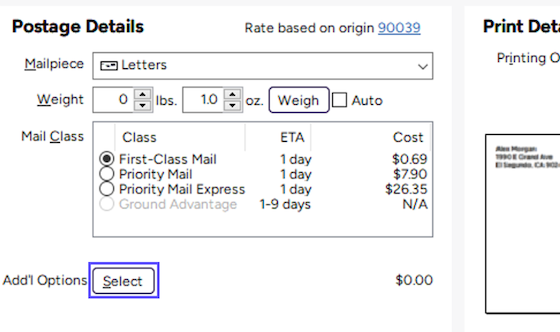 Send Certified or Registered Mail – Stamps