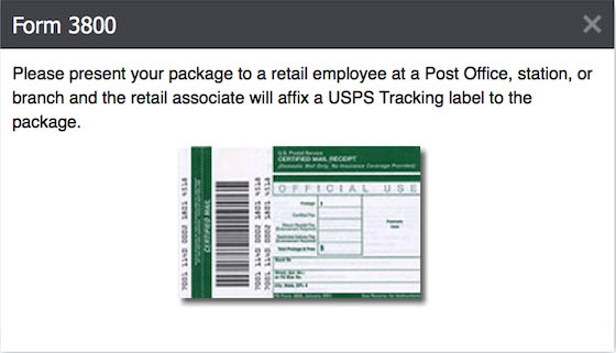 Send Certified or Registered Mail – Stamps