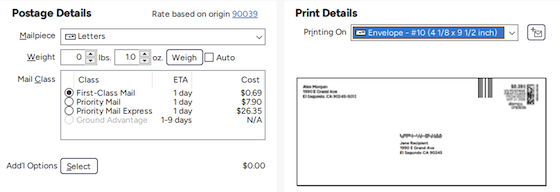 Send Certified or Registered Mail – Stamps
