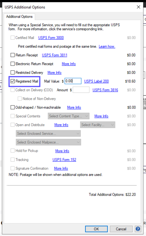 Send Certified or Registered Mail – Stamps