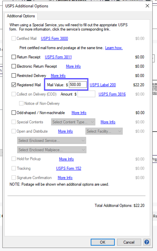 Send Certified or Registered Mail – Stamps