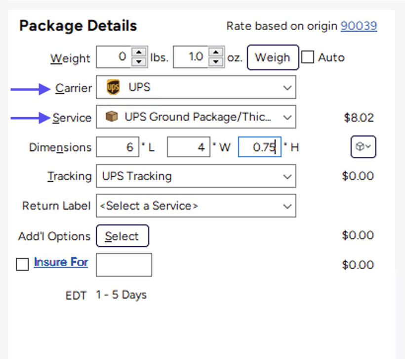 UPS Ground Saver in Stamps.com – Stamps