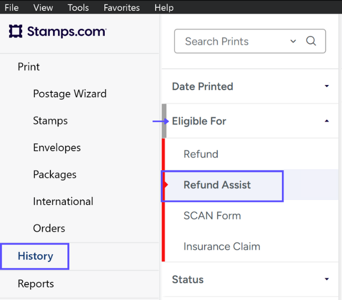 Refund Assist – Stamps